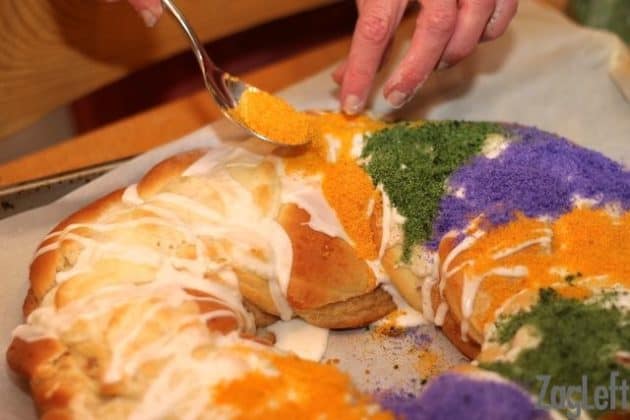 Traditional Mardi Gras King Cake - ZagLeft