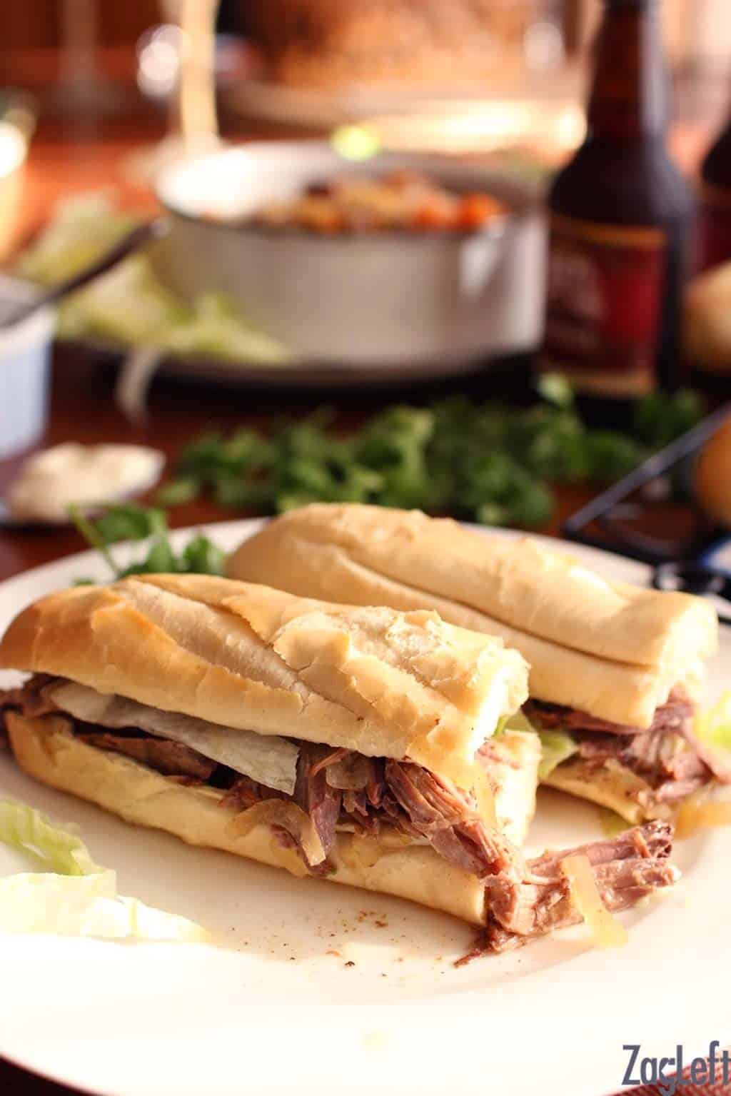 Slow Cooker Roast Beef Po Boys ZagLeft Slow Cooker Roast Beef Po Boys ZagLeft